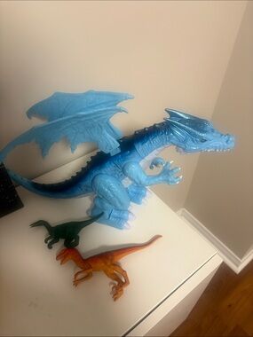 Toys | Blue Dragon And Dinosaurs Action Figure Toy For Kids | Poshmark